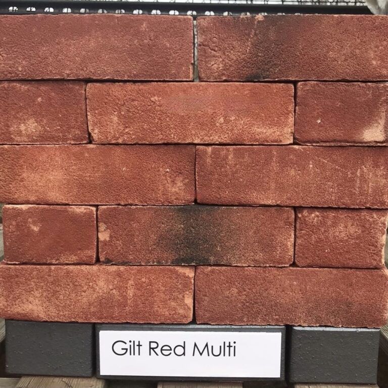 Wienerberger New Red Multi Gilt Stock Facing Brick Pack of 500 - Brick ...