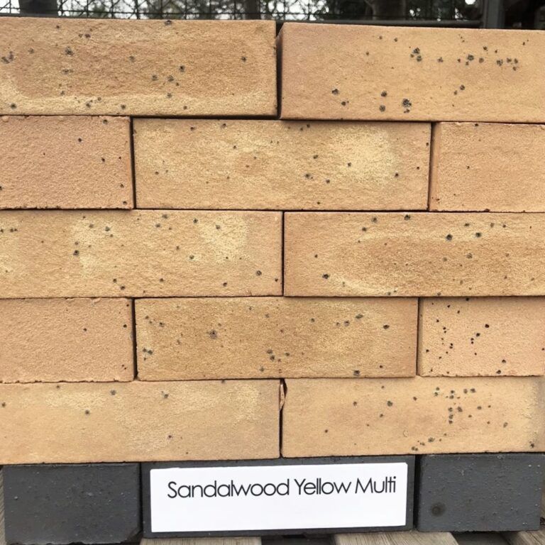 Wienerberger Sandalwood Yellow Multi Wirecut Facing Brick Pack of 500 ...