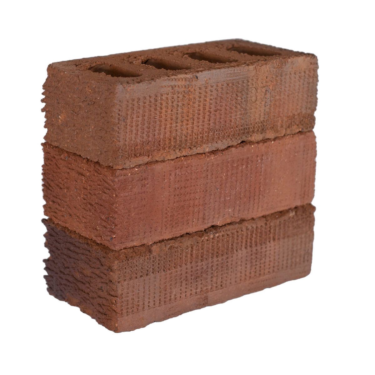 Ibstock New Burntwood Red Rustic 73mm Wirecut Facing Brick Pack of 460 ...